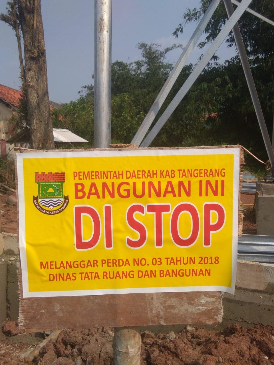 Meski Sudah Distop, Pembangunan Menara Tower Dipasirmuncang Masih Tetap ...